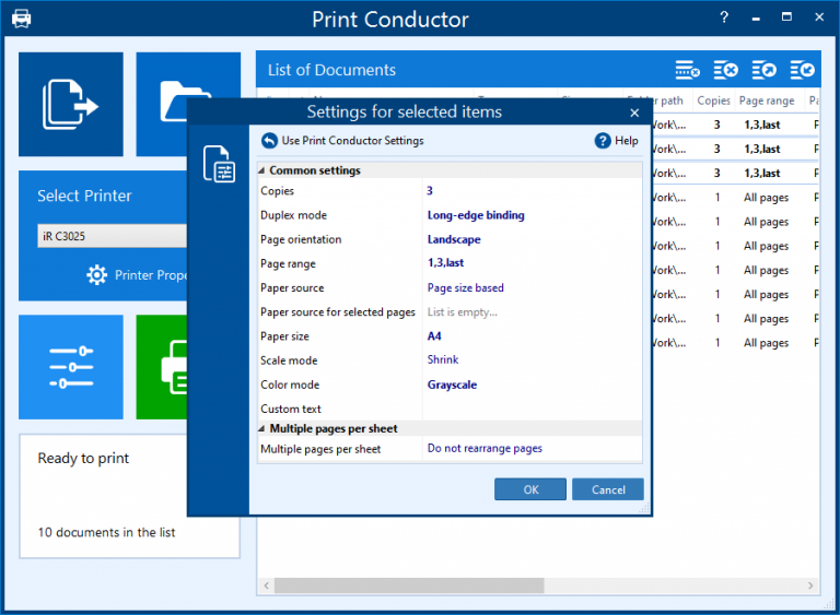Batch Print Multiple Pdf Text And Image Files With Print Conductor