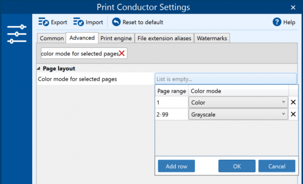 Page Printing Settings | Batch Printing with Print Conductor