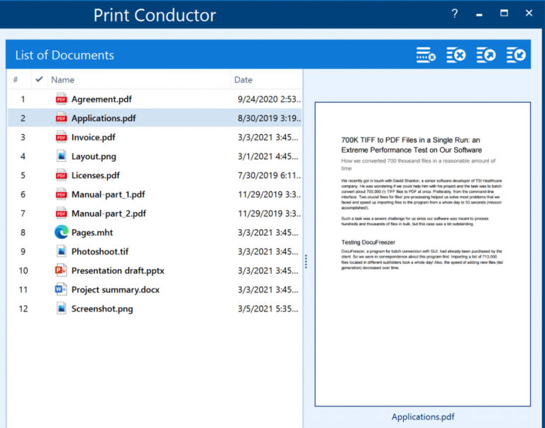 Document Printing Settings | Batch Printing with Print Conductor