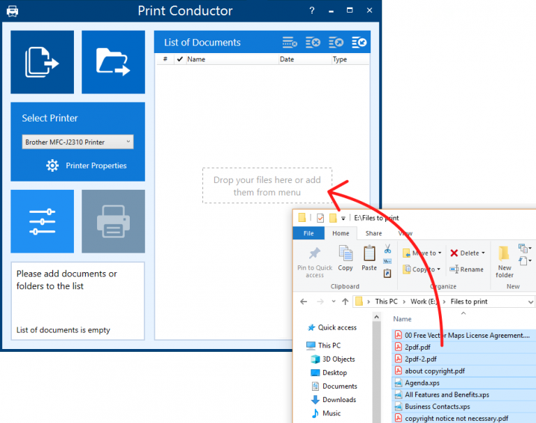 How to Add Files for Printing in Print Conductor