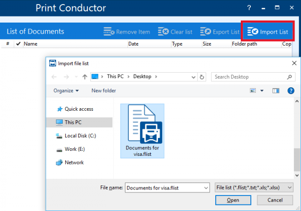 How to Add Files for Printing in Print Conductor