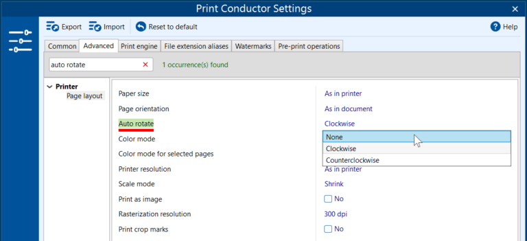 Page Printing Settings | Batch Printing with Print Conductor
