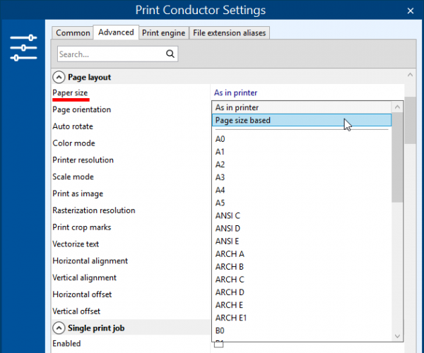 Page Printing Settings | Batch Printing with Print Conductor