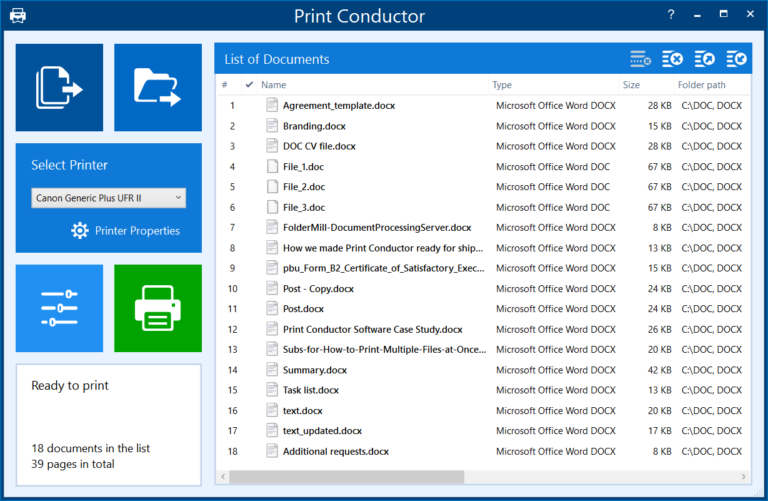 How To Batch Print Multiple Word Documents Doc Docx At Once With Print Conductor