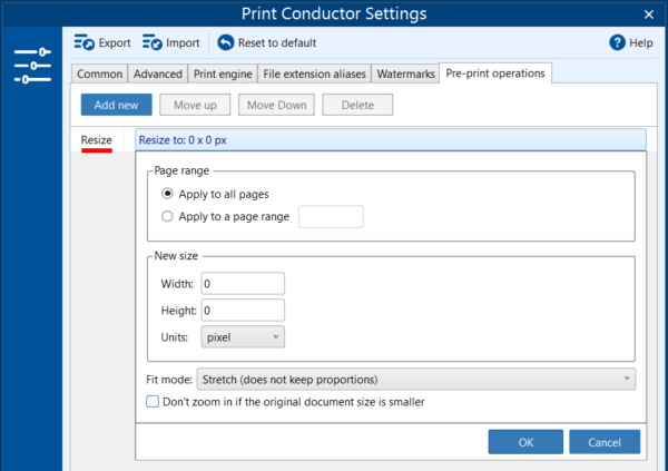 Pre-print Operations – Print Conductor