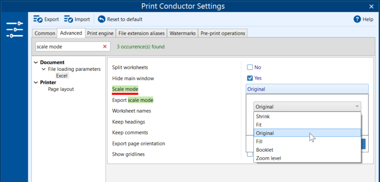 Page Printing Settings | Batch Printing with Print Conductor