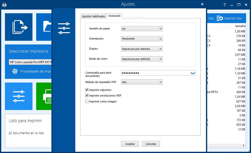 Imprima varios archivos a la vez - Print Conductor