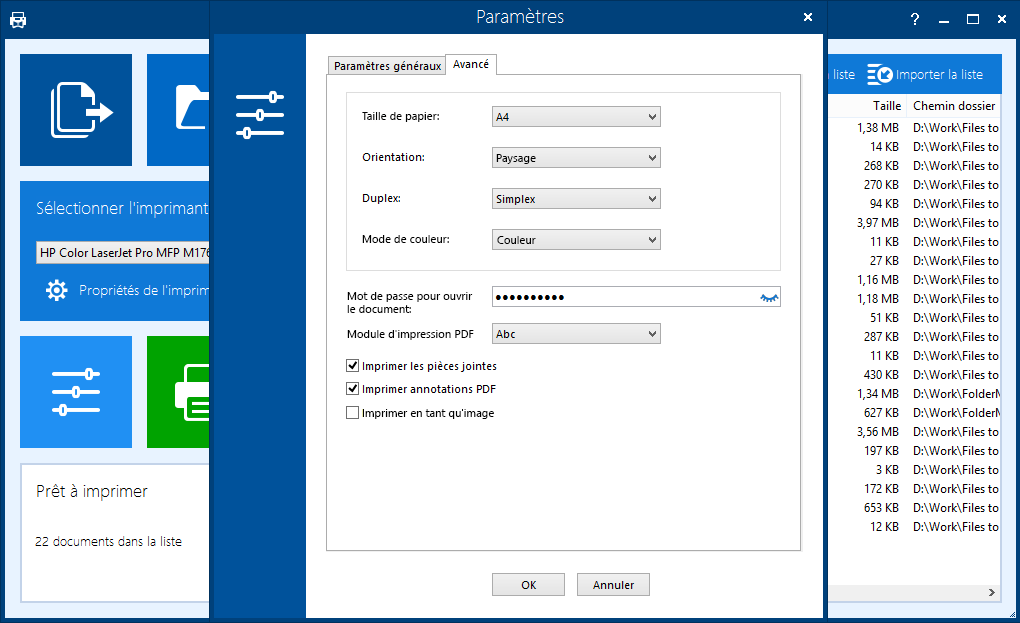 Imprimer plusieurs fichiers à la fois - Print Conductor