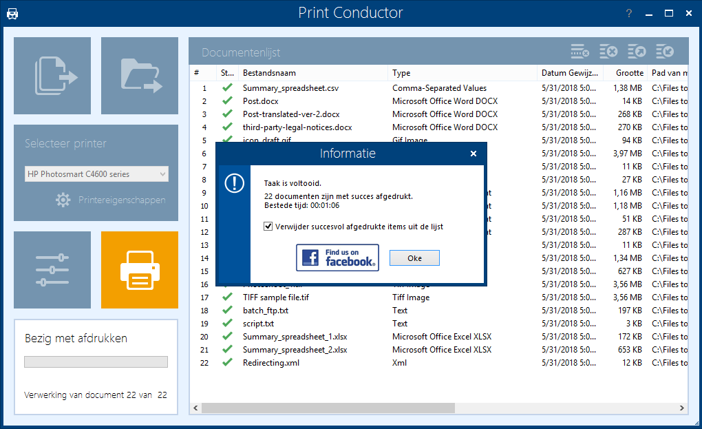 Print meerdere bestanden tegelijk - Print Conductor