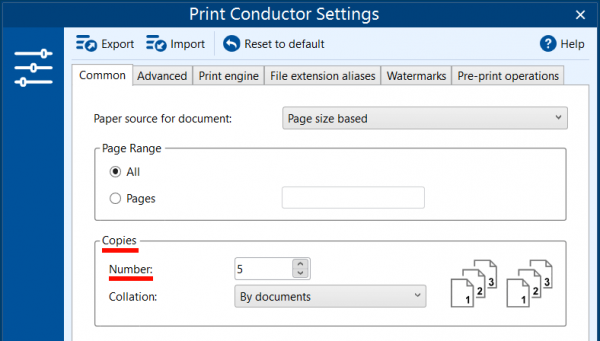 Document Printing Settings | Batch Printing with Print Conductor