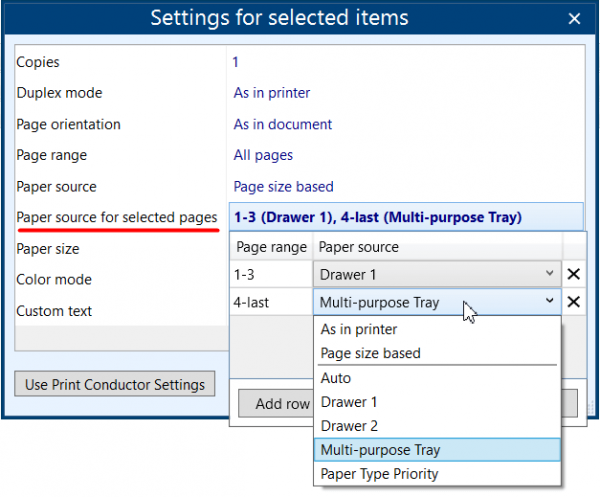 Document Printing Settings Batch Printing With Print Conductor